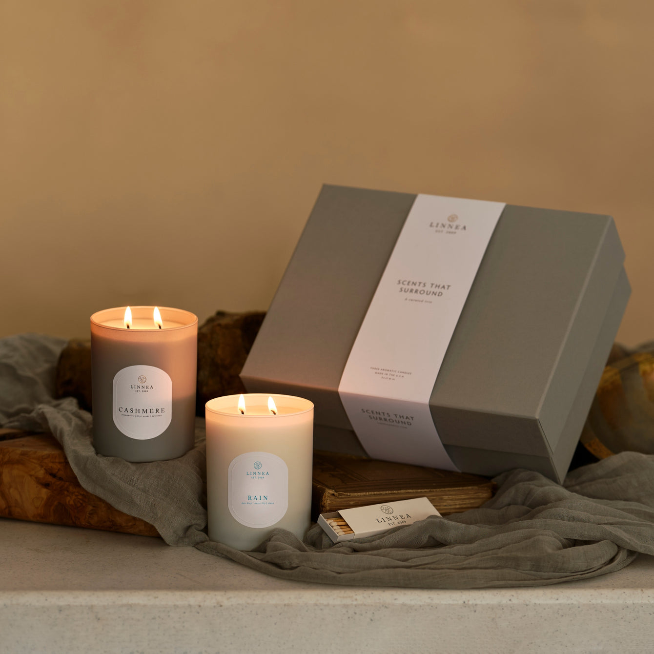 Sea Salt 2-wick Candle - One of our bestsellers – LINNEA